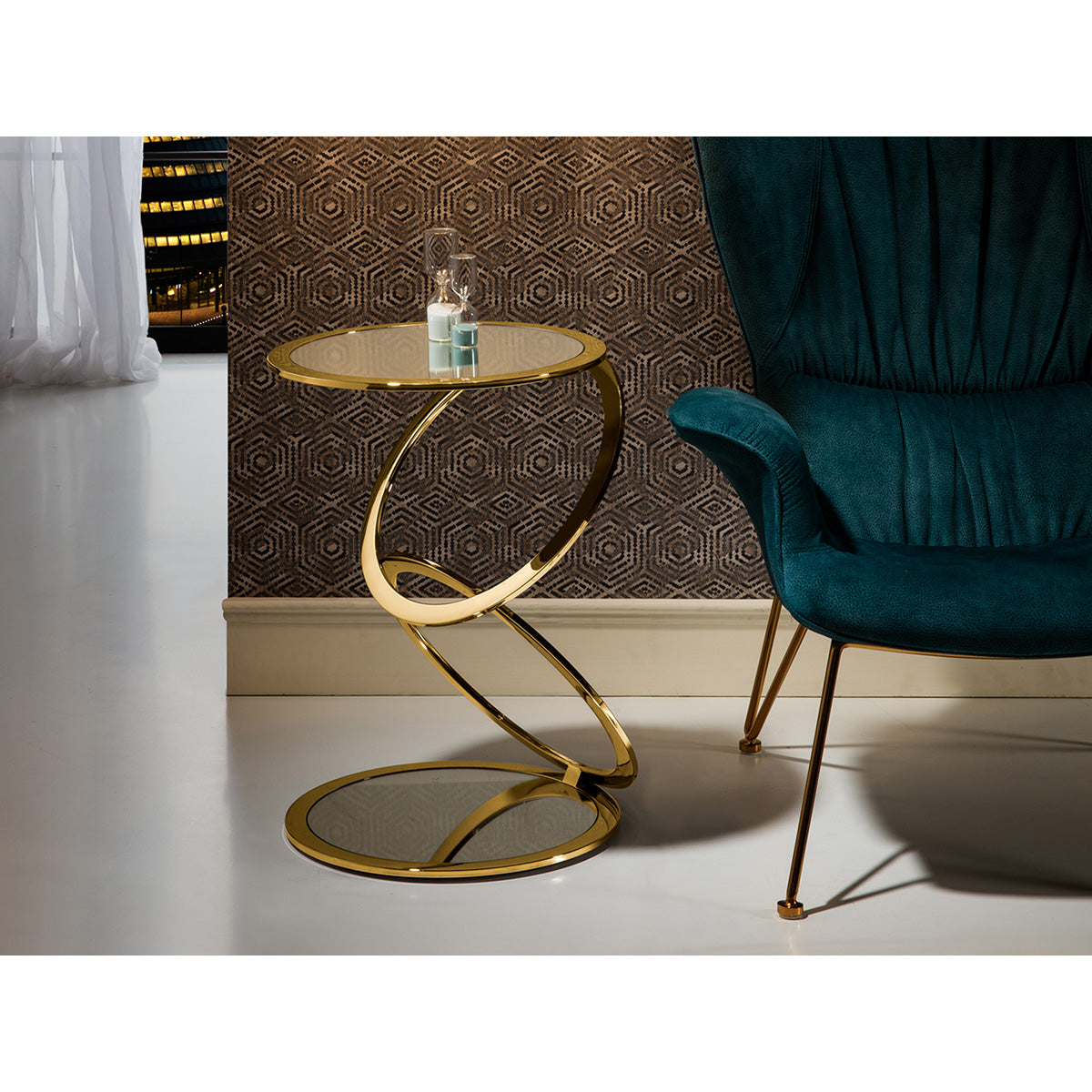 AROS TABLE, GOLDEN 45 cm