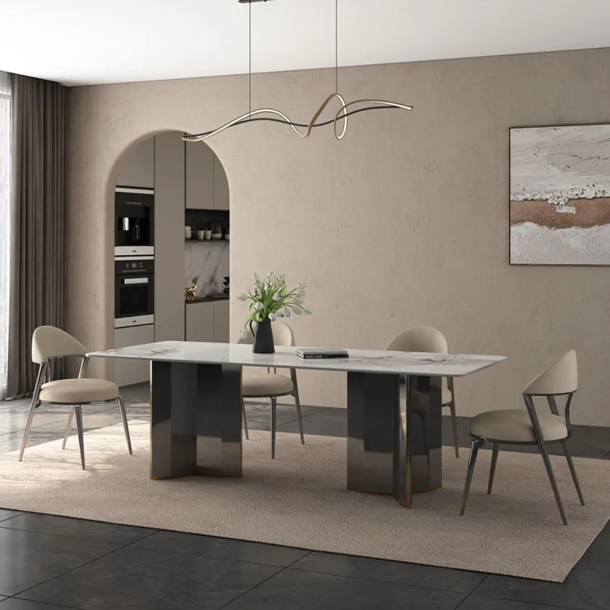 Masă dining Charlize – masă modernă pentru dining